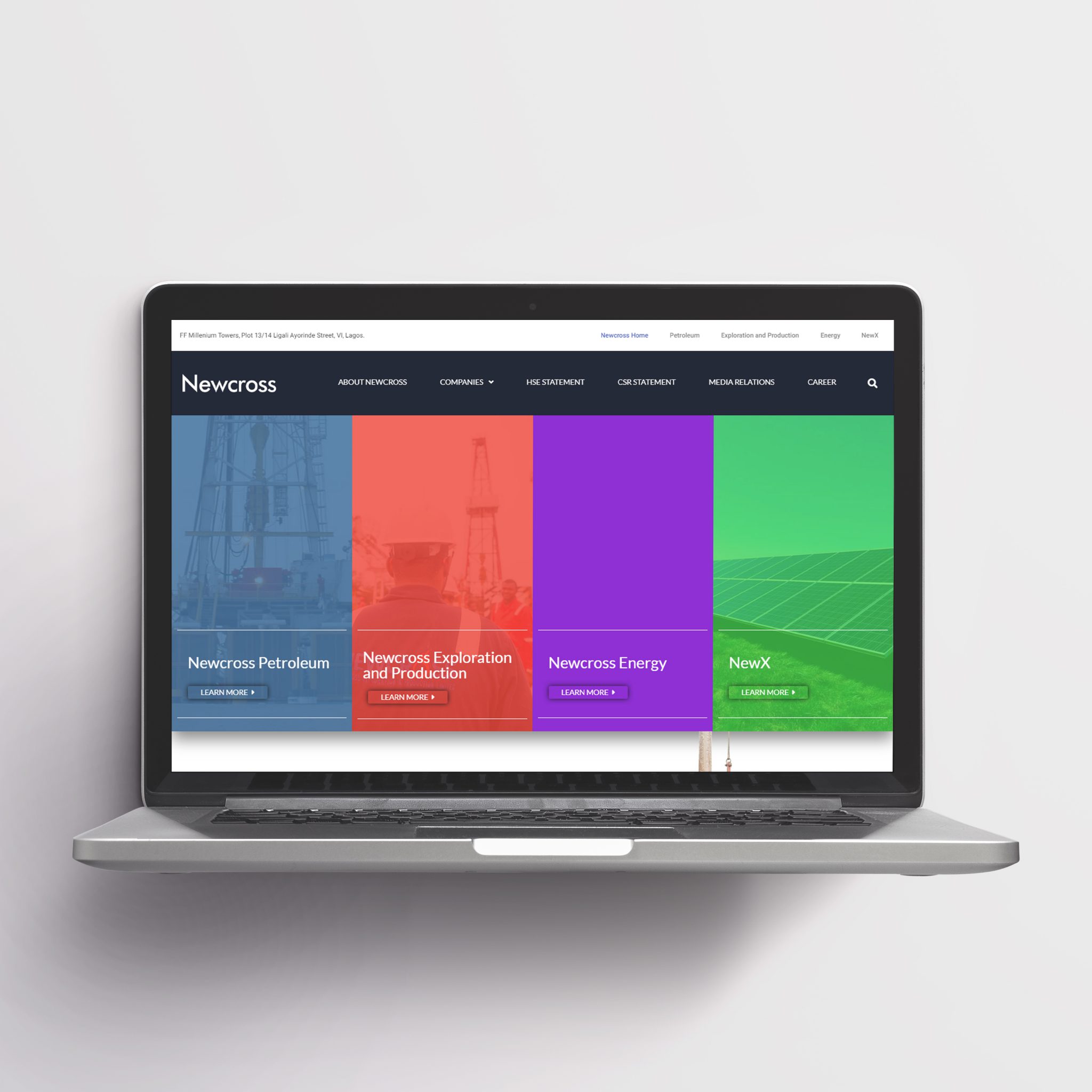 Newcross Group Website Design